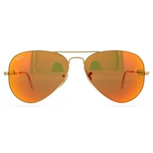 Ray-Ban | Accessories | New Ray Ban Aviator Orange Flash | Poshmark